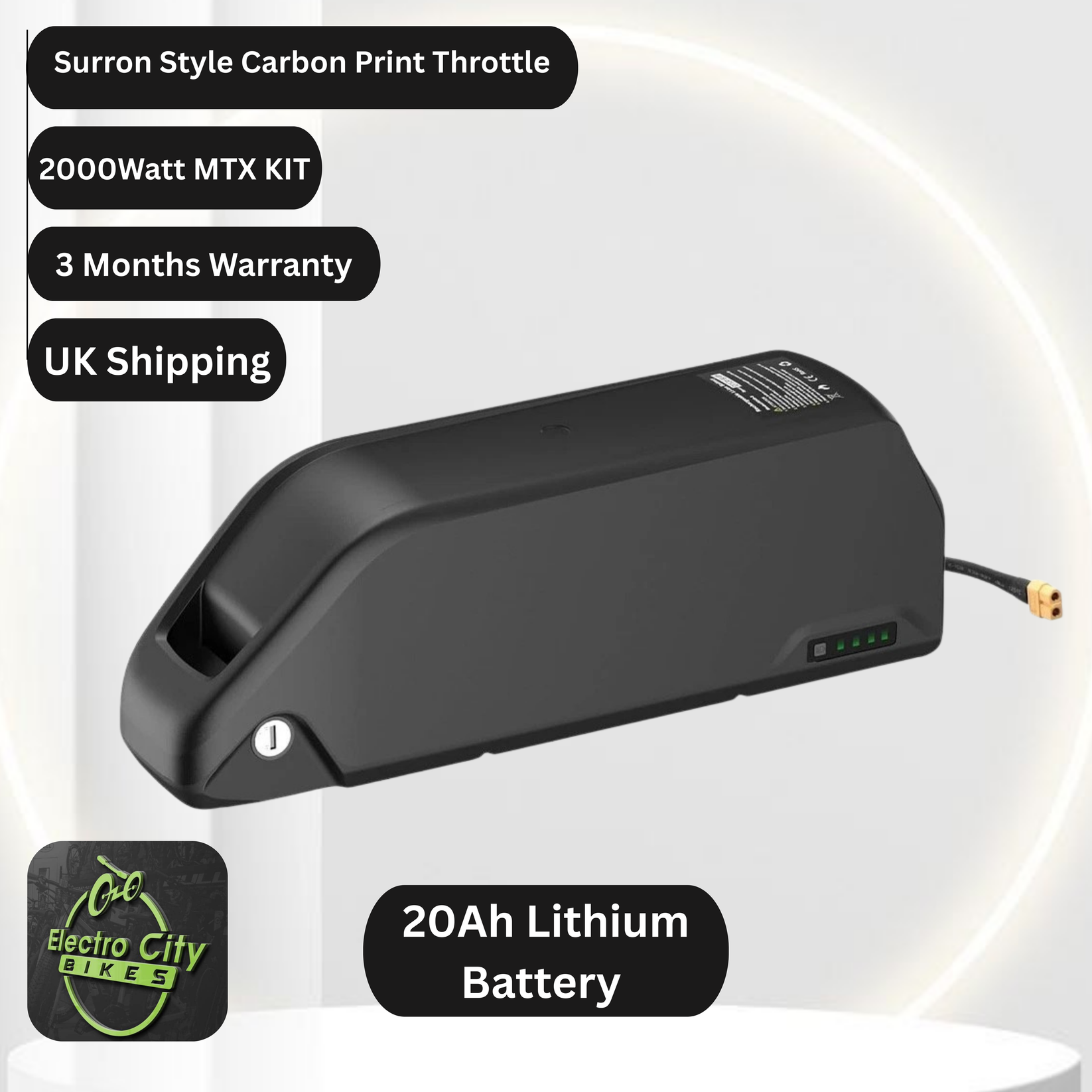 EBike Conversion Kit with Battery 2000W Sine Wave MTX UK – ElectroCity ...
